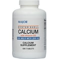 Major Oyster Shell Calcium with Vitamin D Calcium Supplement Tablets ...
