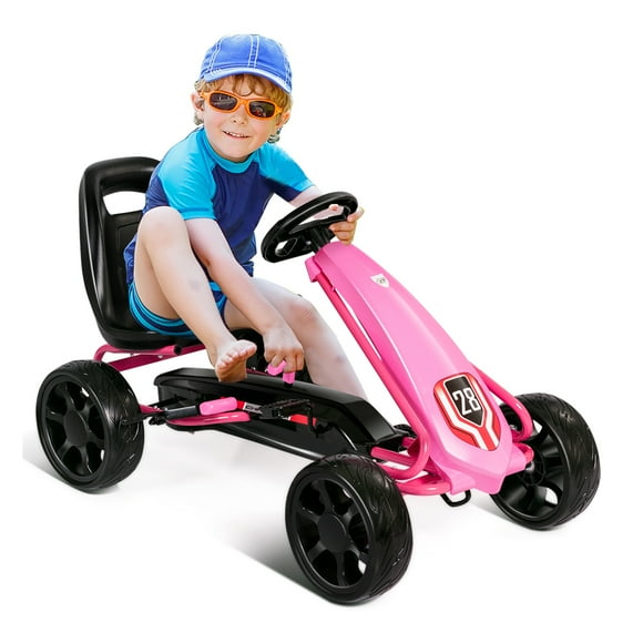 Kart Pedal Car Kids Ride Toys Pedal Powered Wheel Adjustable Seat