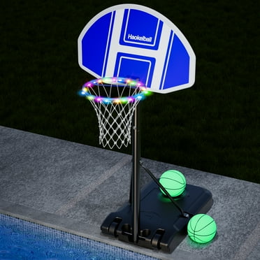 GoSports Splash Hoop ELITE, Deck-Mounted, Adjustable Inground Pool ...