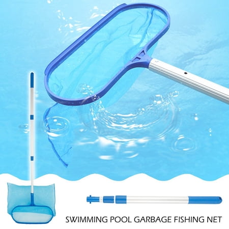 Pool Leaf Net Telescopic Fine Mesh Pool Leaf Skimmer Portable Handheld ...