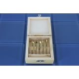 TEMO 10 pc High Speed Steel Hss Titanium Coated Router Bits Set 1/8 ...