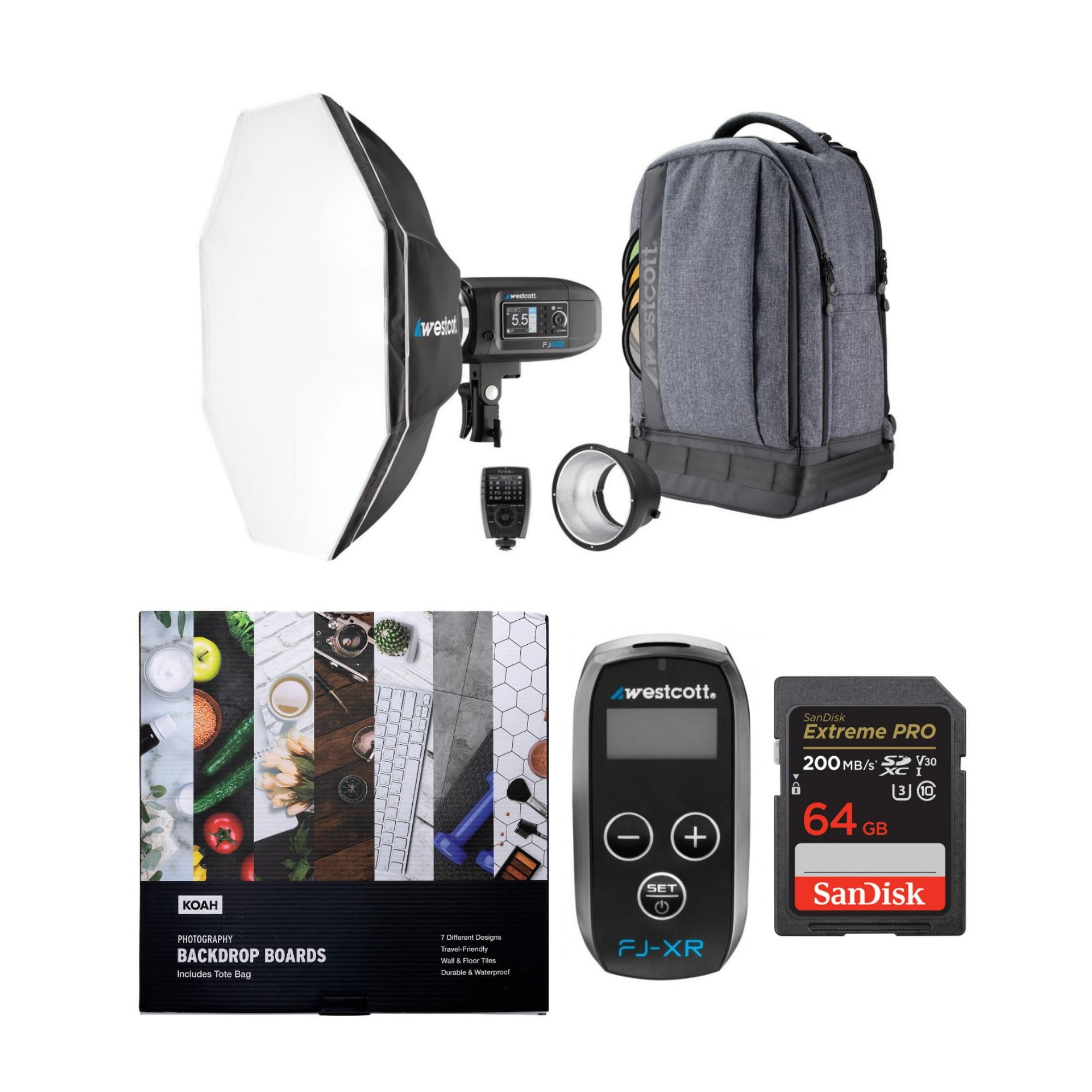 Westcott FJ400 Strobe 1-Light Backpack Kit with FJ-X3 M Wireless ...