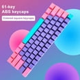 61 Keycaps Backlit PBT,60 Percent Mechanical Keyboard Keycap Set ...