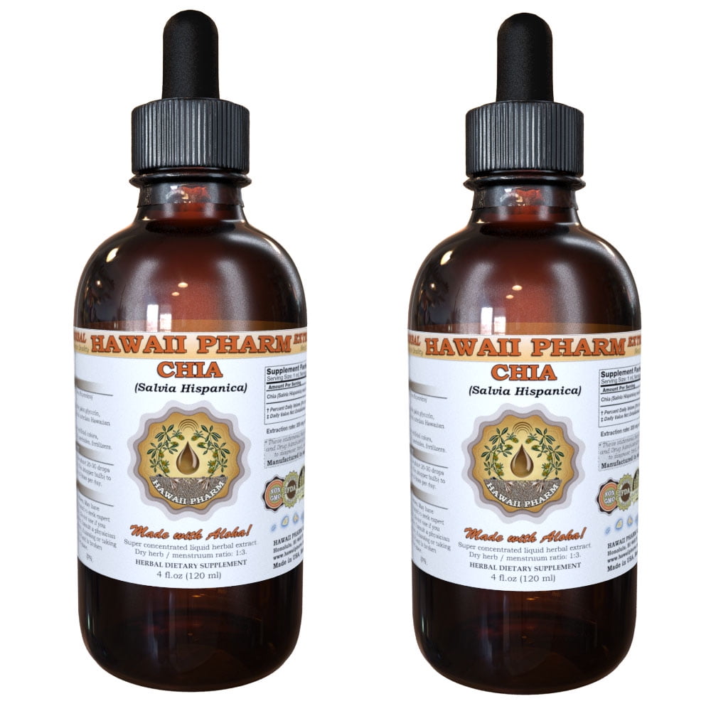 Chia (Salvia Hispanica) Tincture, Organic Dried Seed Liquid Extract ...