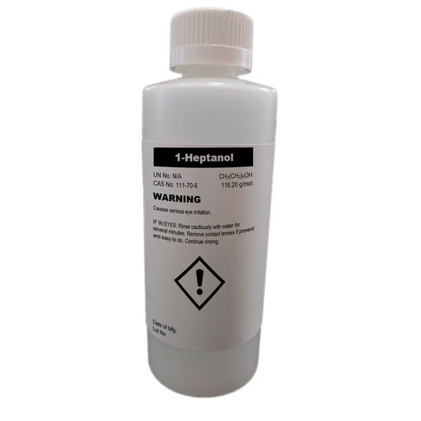 1-Heptanol (n-Heptyl Alcohol, Alcohol C-7) High Purity 99.6% 30mL ...