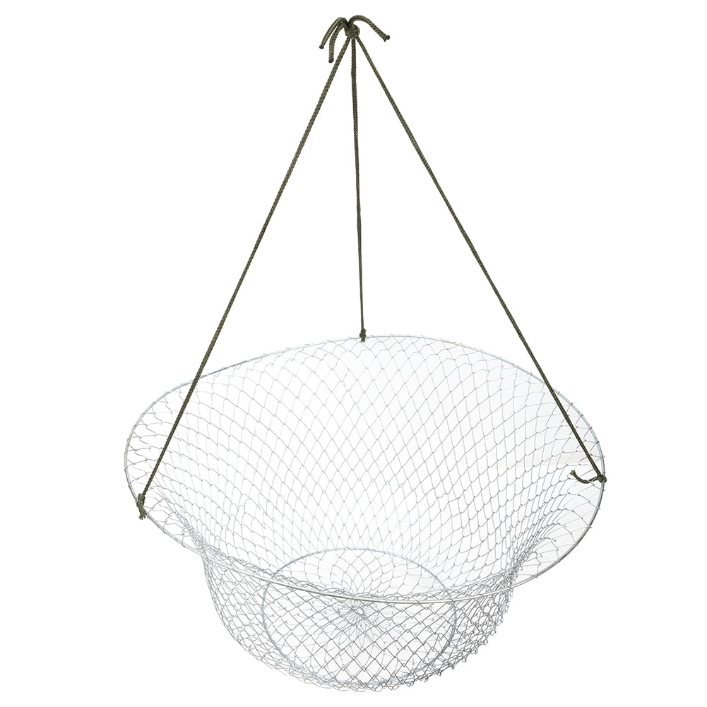 Folding Steel Wire Fishing Net Bait Shrimp Cage Crab Lobster Trap Nets ...