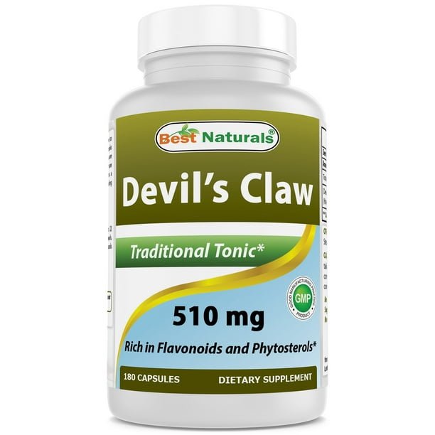 Best Naturals Devil's Claw 510 mg 180 Capsules - Walmart.com - Walmart.com