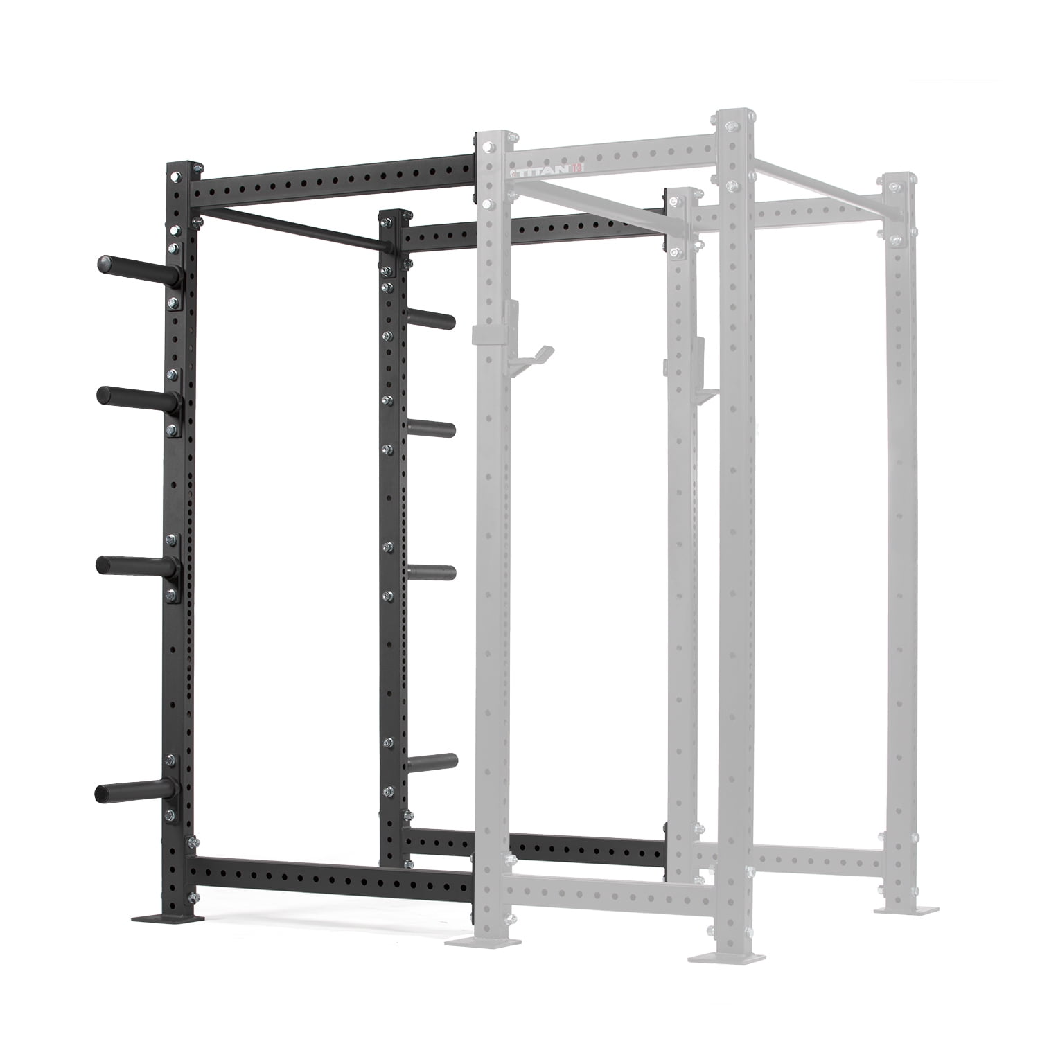 Titan Fitness T-3 Series Black Tall 36in Depth Power Rack Extension Kit ...