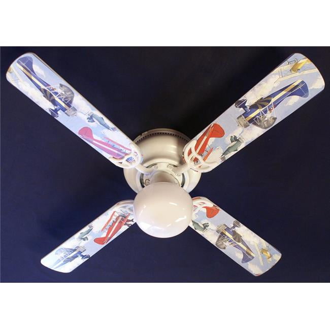 42 in. New Kids Flying Airplanes Planes Ceiling Fan - Walmart.com ...