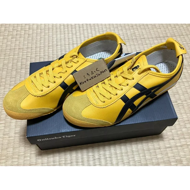 Onitsuka Tiger MEXICO 66 YELLOW BLACK 1183C102 751 Authentic | Walmart ...