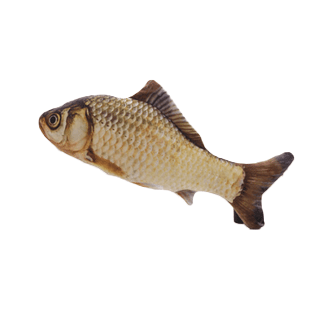 Spring hue Cat Wagging Fish Realistic Plush Simulation Plush Toy ...