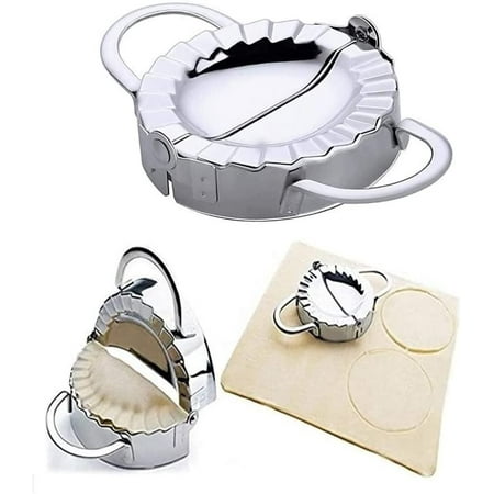Allcana's Stainless Steel Dumpling Maker Mold Press Set Large 3.75 ...