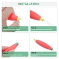 BESTSKY 10-Pack Fishing Bobbers Floats,2 Inch Eva Foam Weighted Bobbers ...