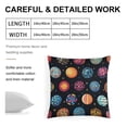 Cushion Pillow Cover Colorful Planets And Stars Pillowcase Farm ...