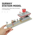 1/64 Scale DIY Metro Station Model Set Miniature Dioramas Train Layouts ...