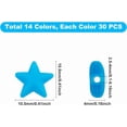1box Star PVC Plastic Cord Lock for Mouth Cover Anti Slip Cord Buckles ...