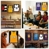 Sports Jersey Display Case, Large Lockable Shadow Box with 98% UV ...