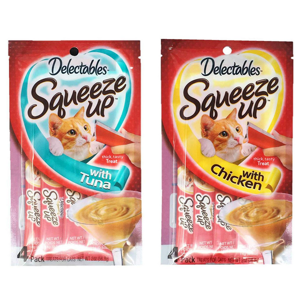 Hartz Delectables Squeeze up Lickable Treat Size:Pack of 2 Flavor:Assorted - Walmart.com
