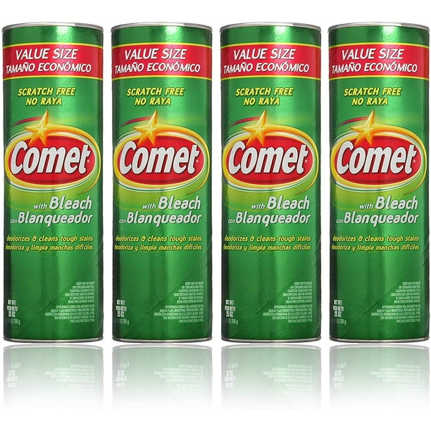 Comet Cleaner with Bleach Powder 25-Ounces | Scratch-Free | (Value Pack ...