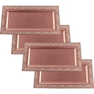 24-Pack Pink Disposable Serving Trays, Gold Foil Polka Dotted Party ...