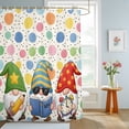Bathroom Shower Curtain Boho Style Cute Gnomes Waterproof Shower ...