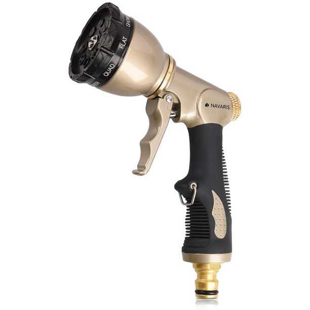Heavy Duty Garden Hose Nozzle Hand Sprayer with 10 Adjustable Spray ...