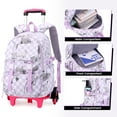 IvyH 6 Wheels Rolling Backpack Roller School Bag Elementary Wheeled ...