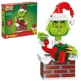 Brickcraft Building Set: Grinch Up The Chimney (504 Pieces) & Grinch ...