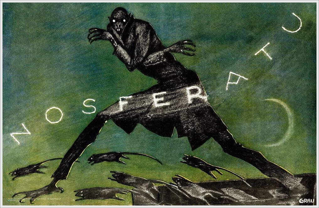 Nosferatu Classic Movie Mini Poster 17.5" x 11.5" - Laminated - Walmart.com