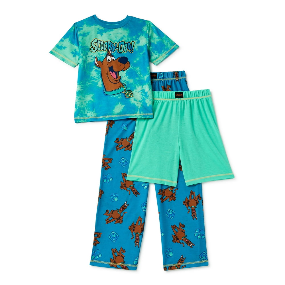 Scooby-Doo - Scooby Doo Boys Short Sleeve Top, Pants and Shorts, 3 ...