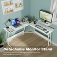 PayLessHere Gaming Desk, L-Shaped Corner Computer Desk with Large ...