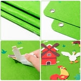 Laffact 38-Piece Farm Animals Felt Storyboard for Child Learning ...