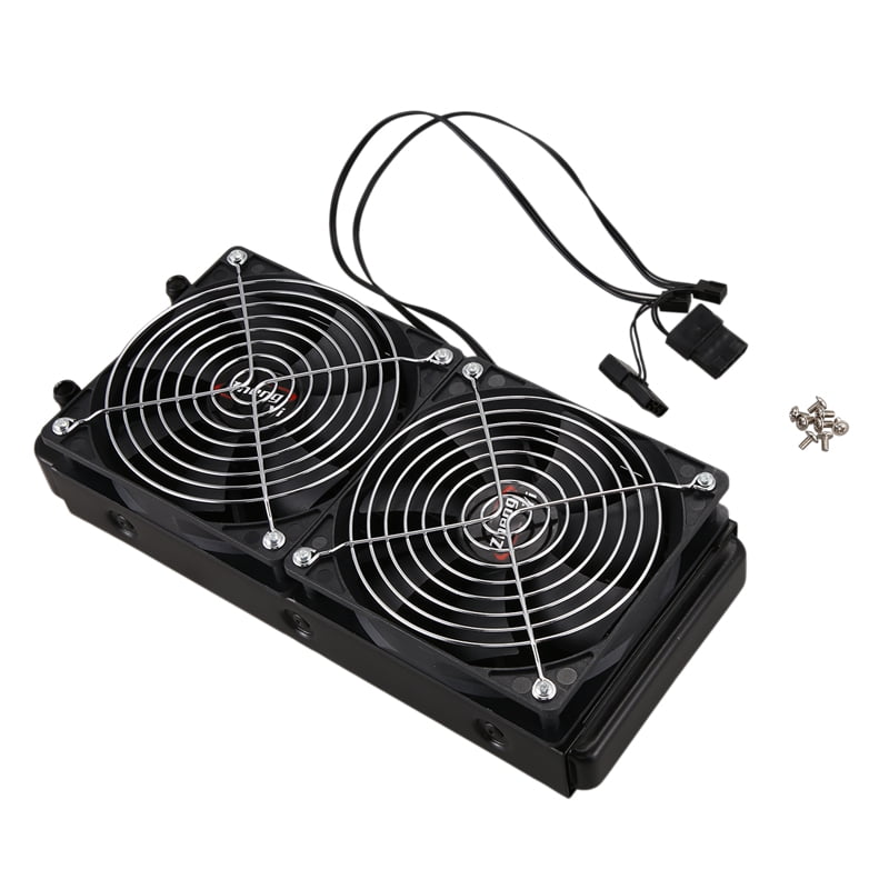 Aluminum 240mm 10 Pipe Water Cooling Heat Exchanger Radiator - Walmart.com