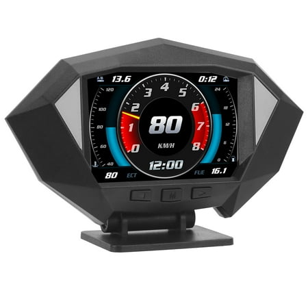 HUD Meter, Car HUD Overspeed Alarm GPS OBD2 Mode Multifunction Digital ...