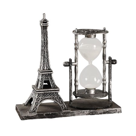 keepw Modern and Functional Table Centerpiece Iron Hourglass Sand Timer ...