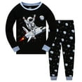 Little Boys Pajamas Set Astronaut Print Pjs Toddler Cotton Long Sleeve ...