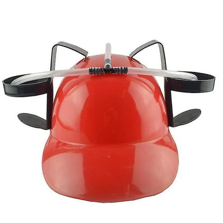 Fairly Odd Novelties Beer Soda Guzzler Helmet Drinking Party Hat_--red ...