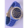 Women's Matted Blue Metal Band Wrist Watch - Walmart.com