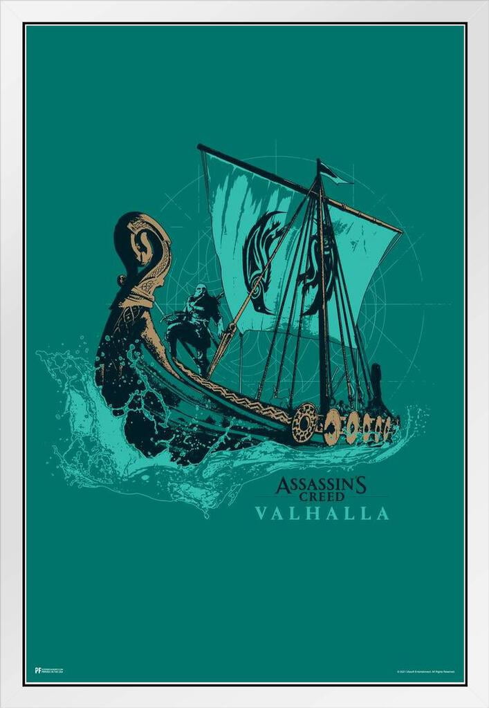 Assassins Creed Valhalla Merchandise Viking Ship Green Background Video ...