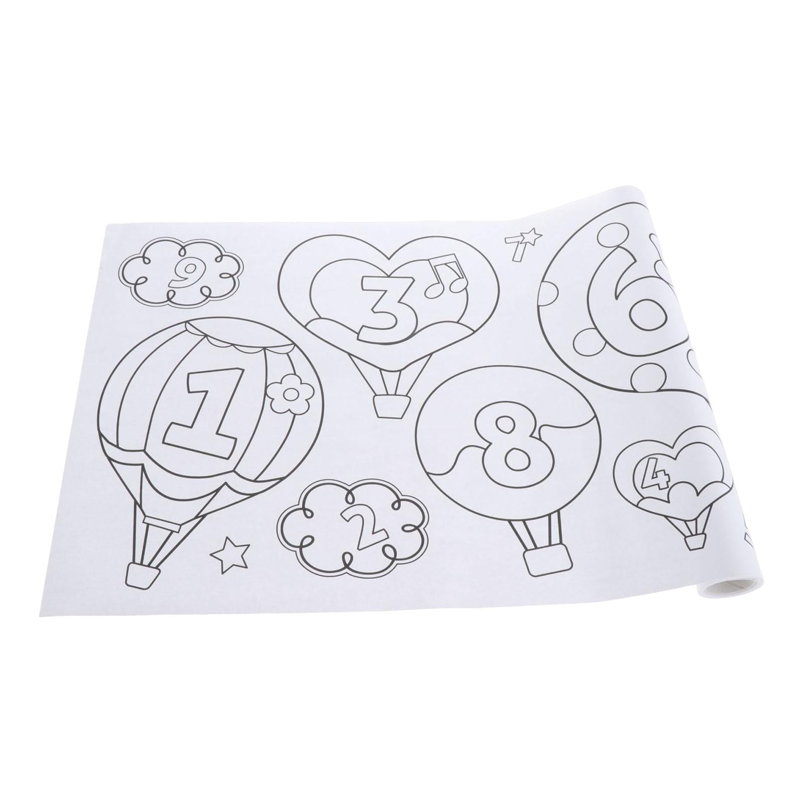 Art Paper Roll Sticky Wall Coloring Stickers Birthday Gift, DIY ...