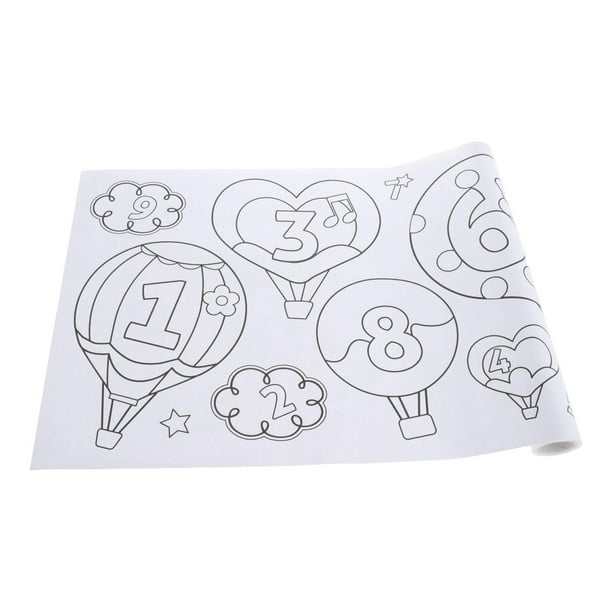 Art Paper Roll Sticky Wall Coloring Stickers Birthday Gift, DIY ...