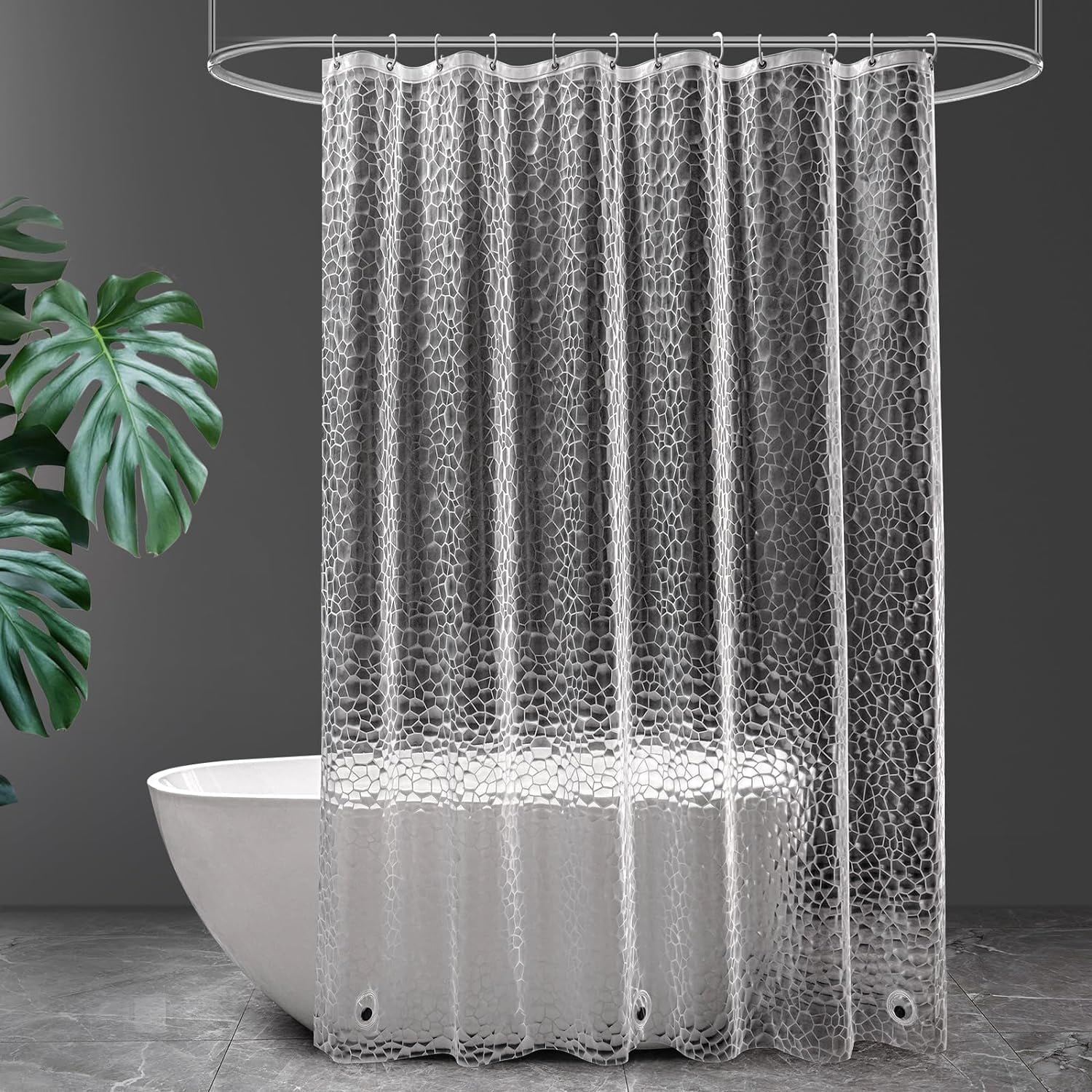 Click here for Hsmeiegadovf Ufriday 3d Cube Clear Shower Curtain... prices