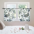 Butterflies Fruit Sheer Curtains for Living Room Bedroom, Blueberries ...