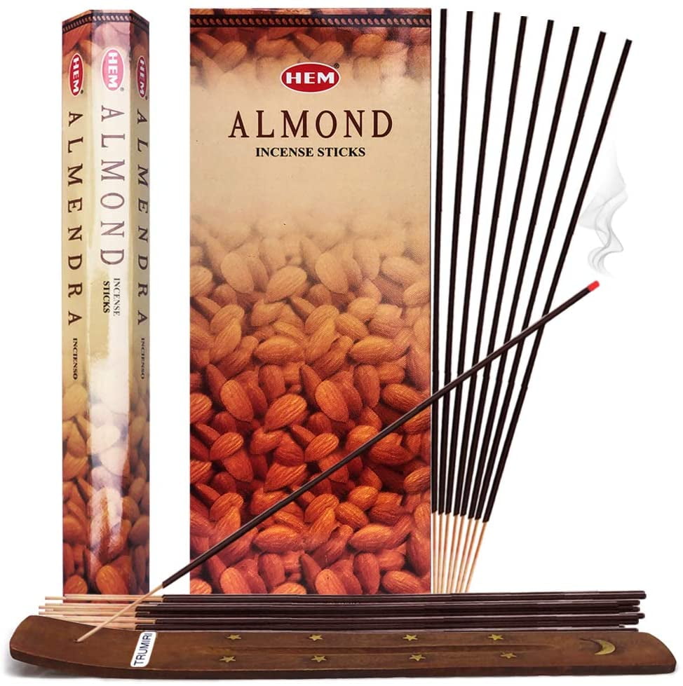 Almond Incense Sticks And Incense Stick Holder Bundle Insence Insense ...