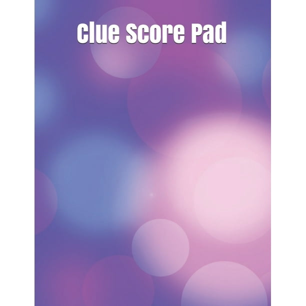 Clue Score Pad : Clue Classic Score Sheet Book, Clue Scoring Game ...