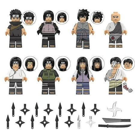 8pcs Naruto Ninja Series Jigsaw Ninja Building Block Minifigure Toy-b ...