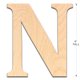 6 Inch Wooden Letter N Ready for Painting or Decorating - Walmart.com