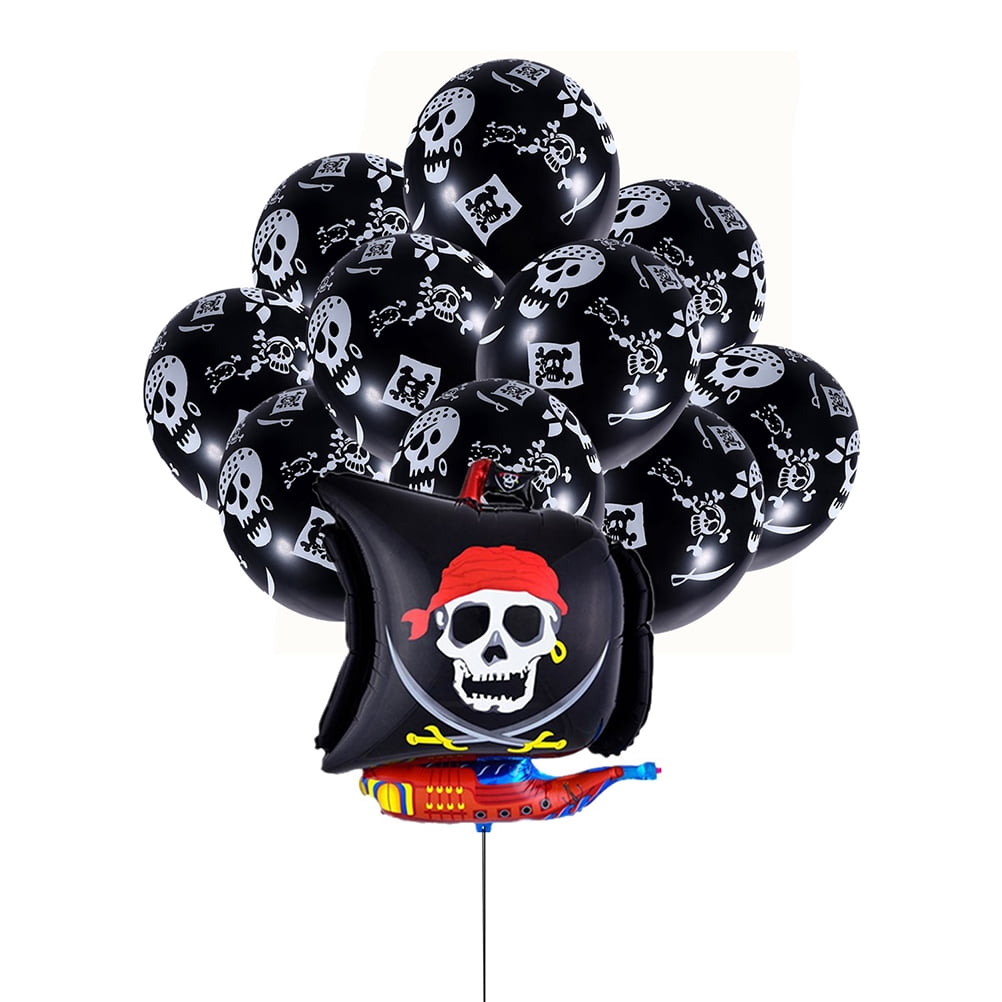 26pcs Aluminum Foil Balloon Set Pirate Themed Balloon Kids Birthday ...