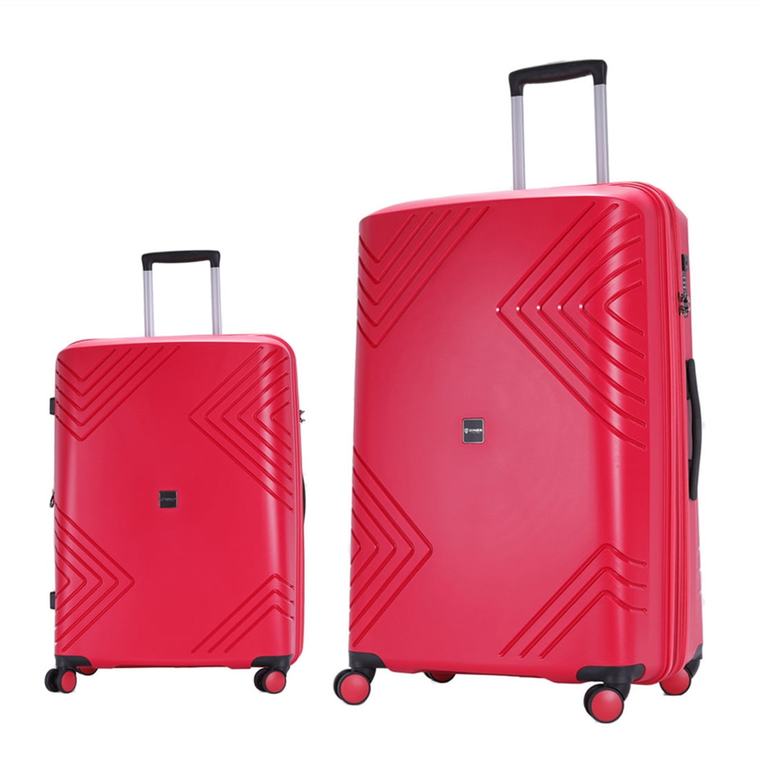 Ginza Travel 2-Piece PP Hard Shell Luggage Set,20"+28" Lightweight ...