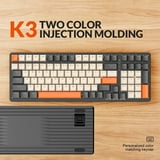 HXSJ K3 Gaming Mechanical Keyboard, 98 Keys, Wired USB C, RGB LED ...